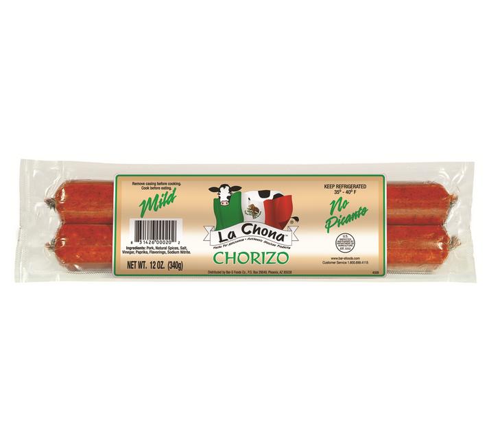 LaChona Mild Chorizo 12oz Case – Unifoods