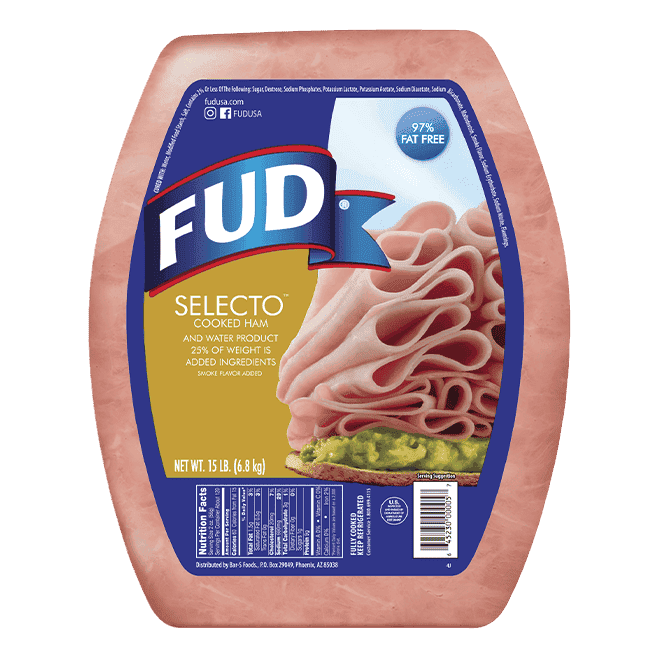 FUD Select Cooked Bulk Ham 15lbs. – Unifoods