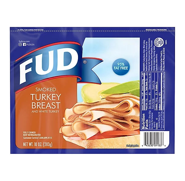 FUD Zip Smoked Turkey Breast 10oz Case – Unifoods
